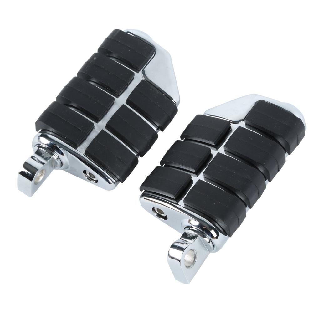 Xtra Wide Foot Rest pegs (Chrome) – COMFORT ZONE RIDE